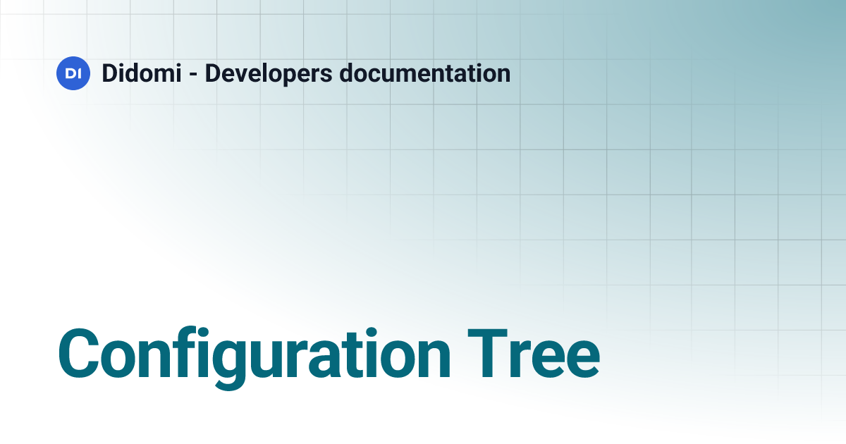 Configuration Tree | Didomi - Developers documentation